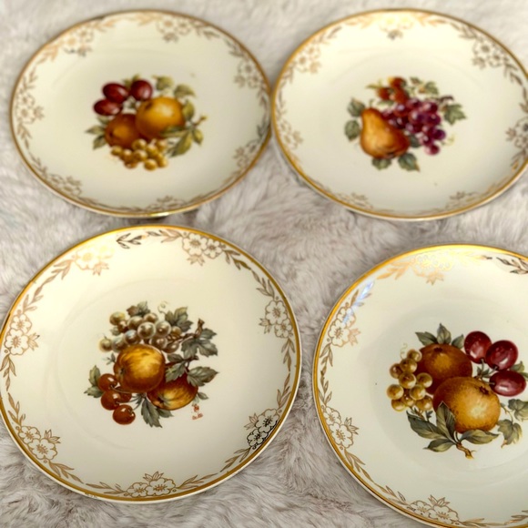 Hampton | Dining | Rare Antique Hampton China 22 Kt Gold 4 Dessert ...